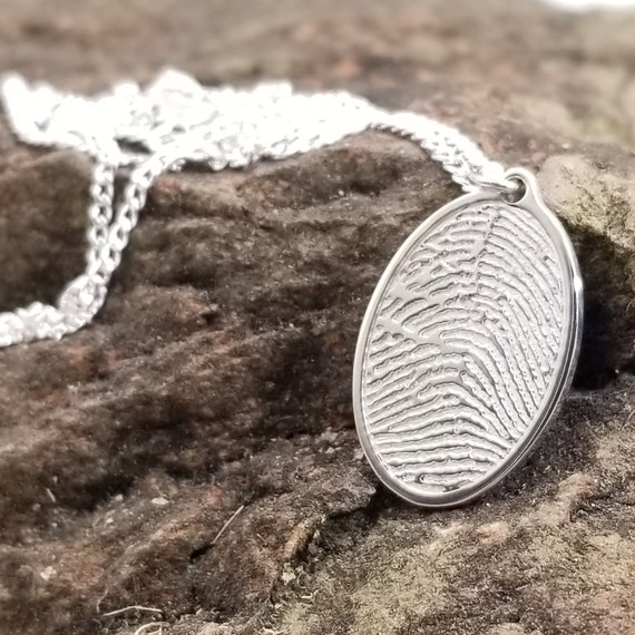White gold memorial necklace store