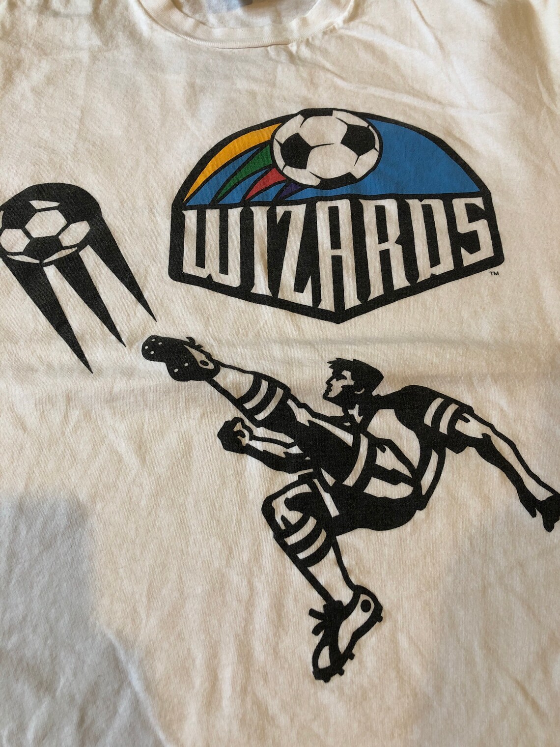 90s Wizards Fc Sporting Kansas City Mls Soccer USA America Vtg Print ...