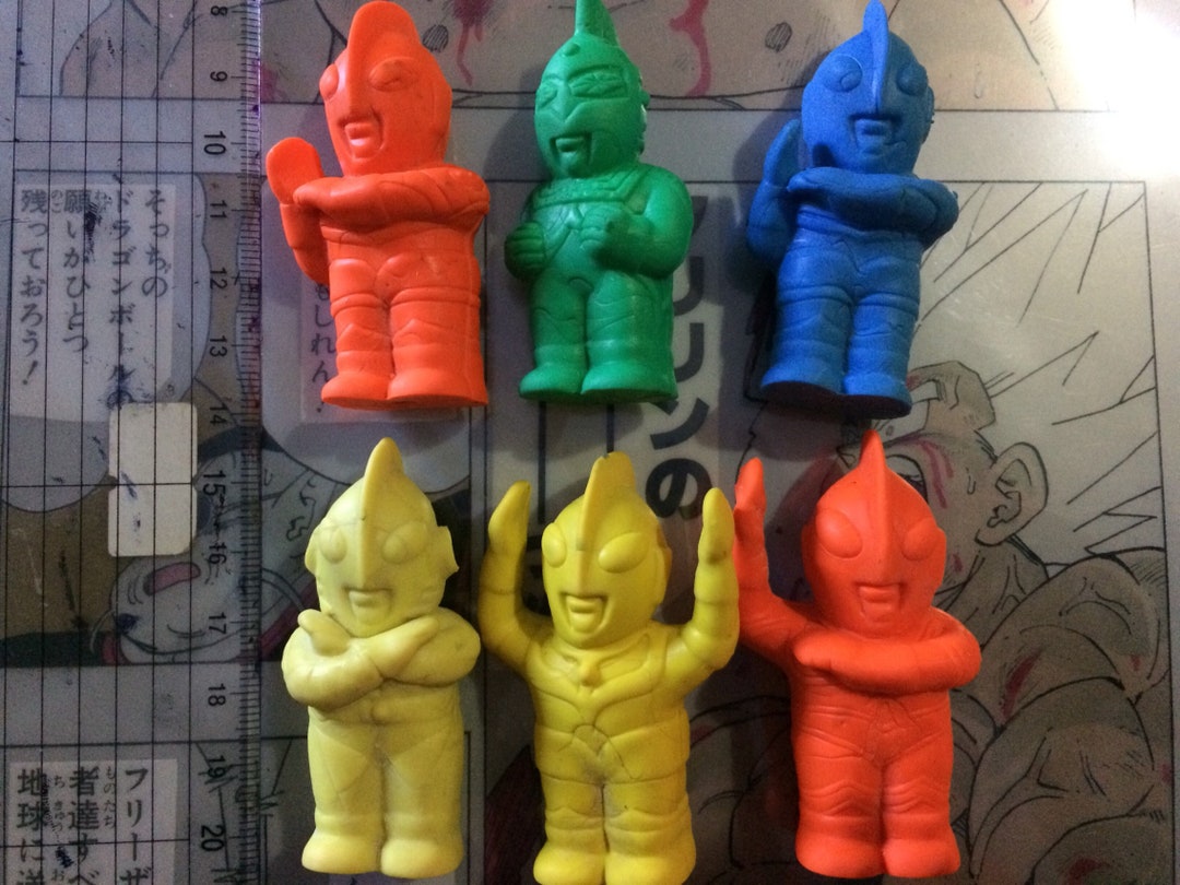 Vintage 80s Popy Ultraman Keshifigure M.U.S.C.L.E Kinkeshi Rubber Toys ...