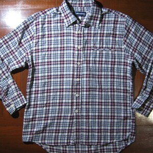 Size M Vintage Checkered Japanese Flannel Flannels Long Sleeved Plaid ...
