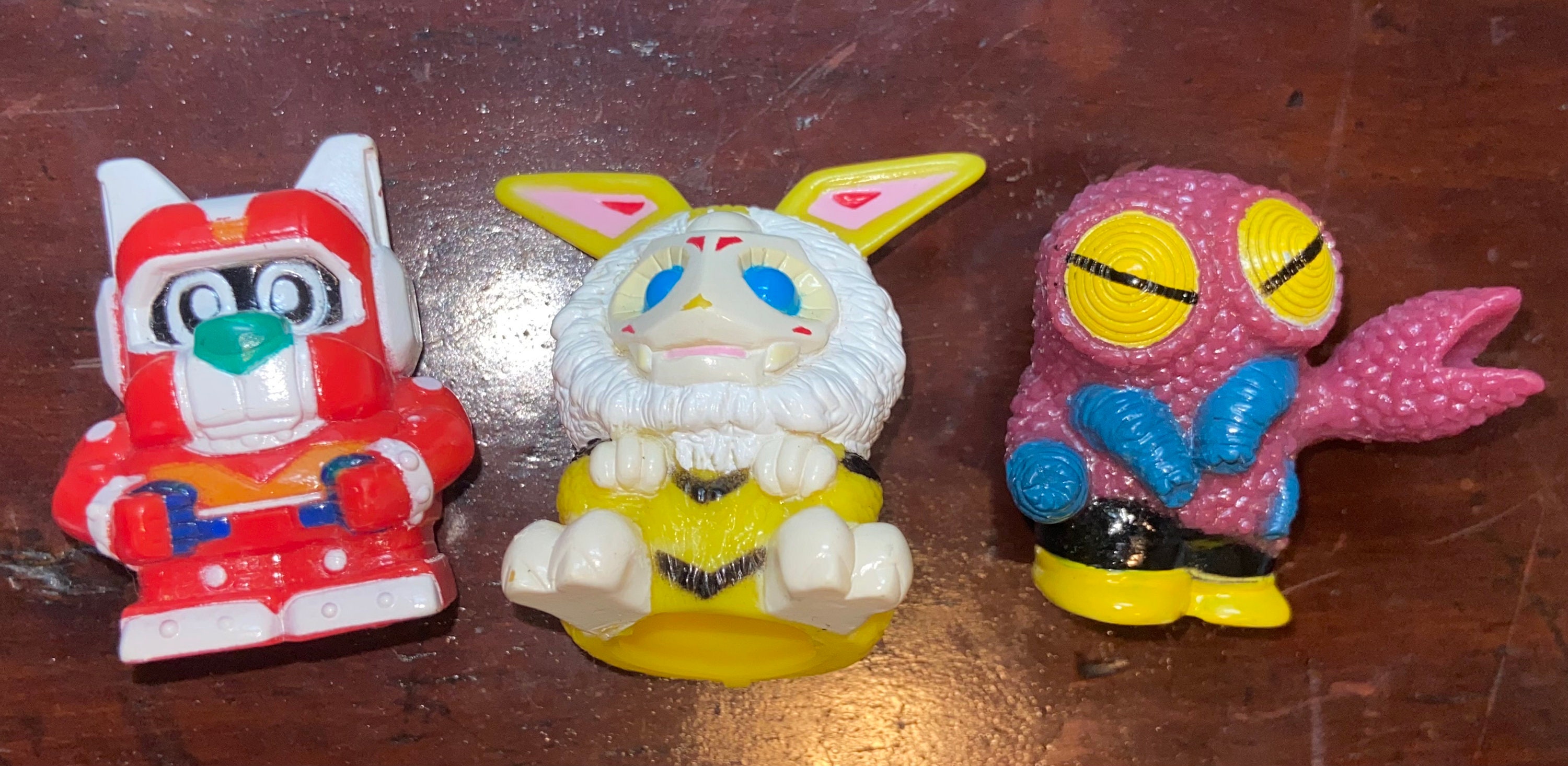 Kaiju Monster Mix of 3 Finger Puppet Rare Soft Vinyl Designer Toy Sofubi Hand Painted Japan ...