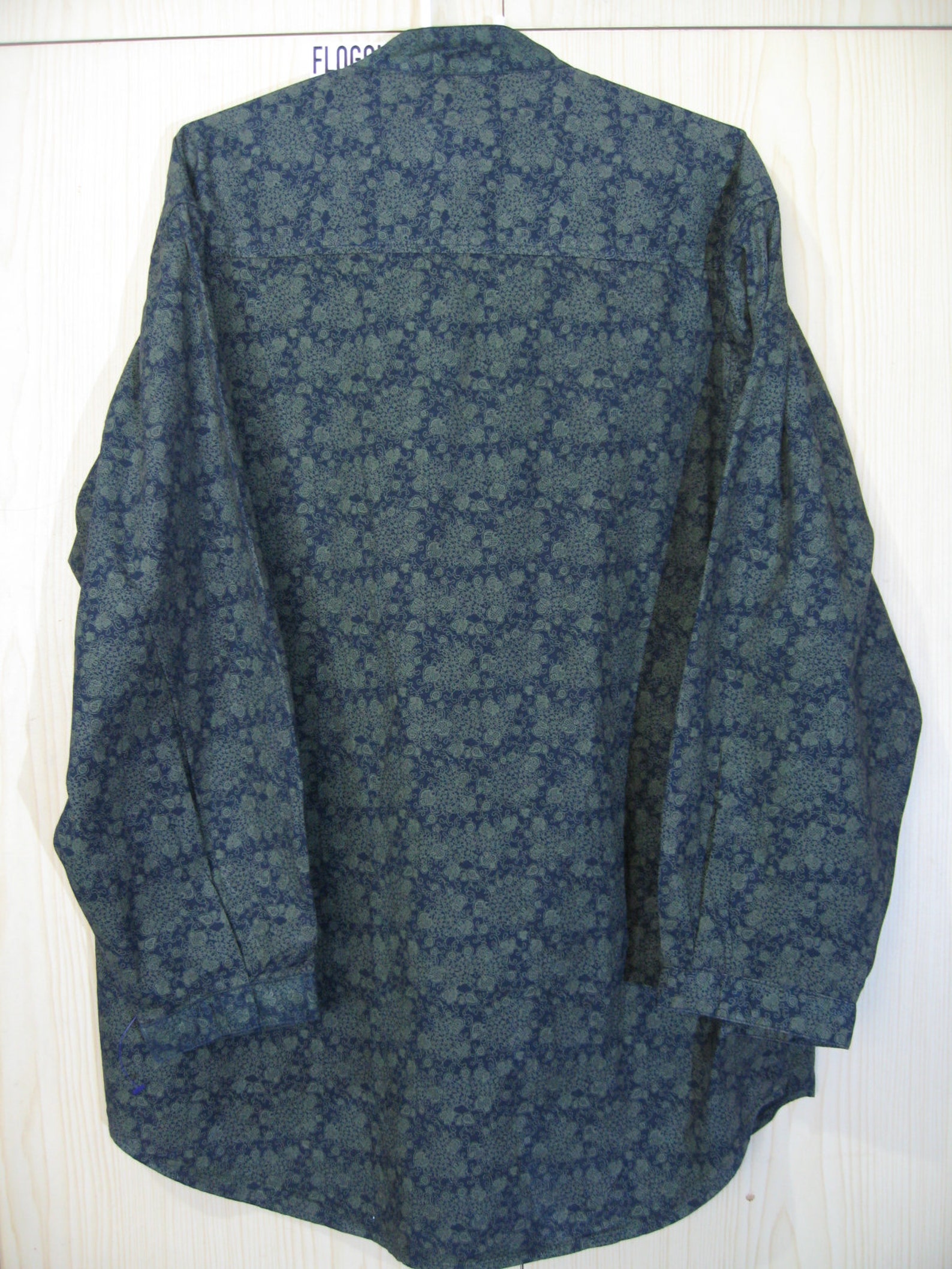 M Cotton 1980s Vintage SCULLY Western Bib Shirt Floral Flower Stripe ...