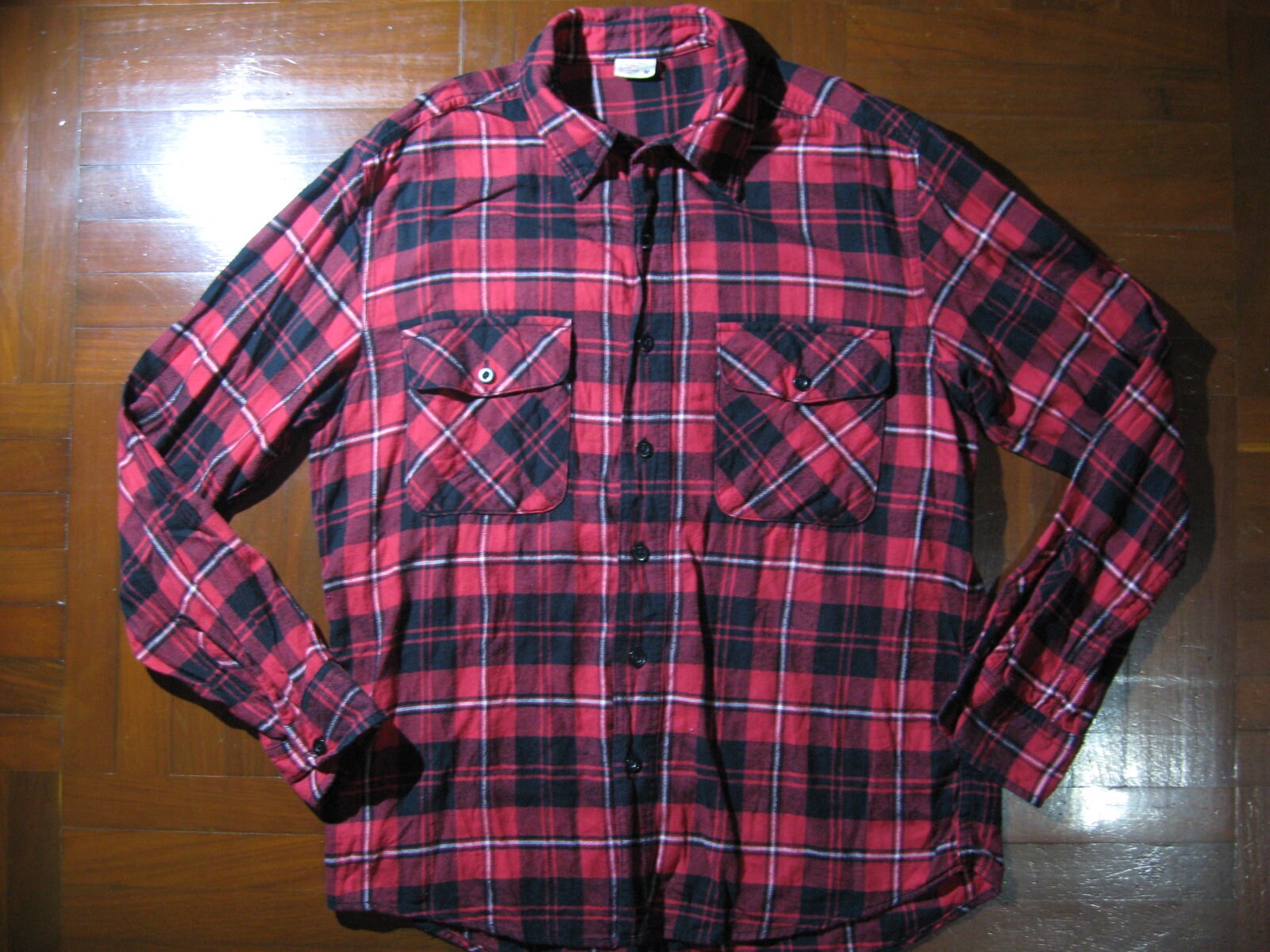 Size M Edwin Vintage Checkered Japanese Flannel Flannels Long Sleeved ...