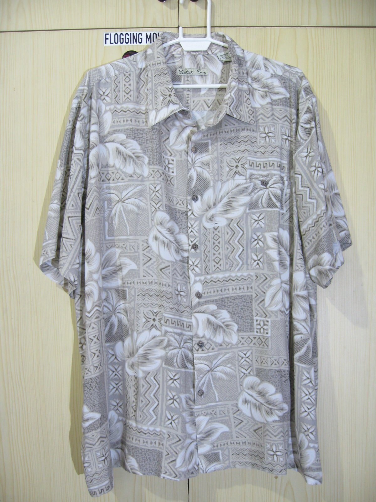 XXL Rayon Vintage 1990s Batik Bay Hawaiian Shirt Surf Flower Floral ...