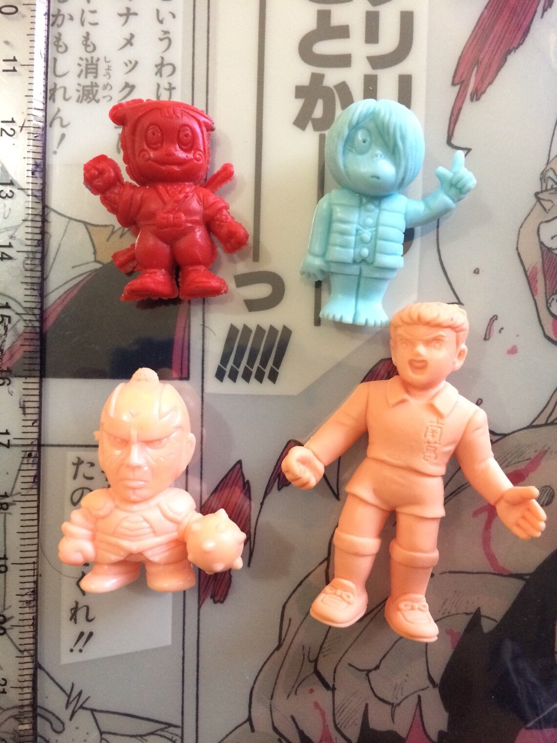 Vintage 80s Retro Toys Kitaro Captain Tsubasa Hatori Keshi M.U.S.C.L.E ...