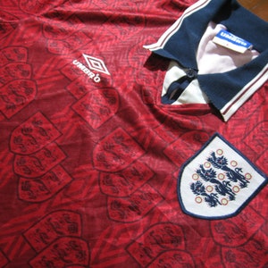 Originals Vintage Umbro England World Cup 1994 Home Kit VTG Football ...