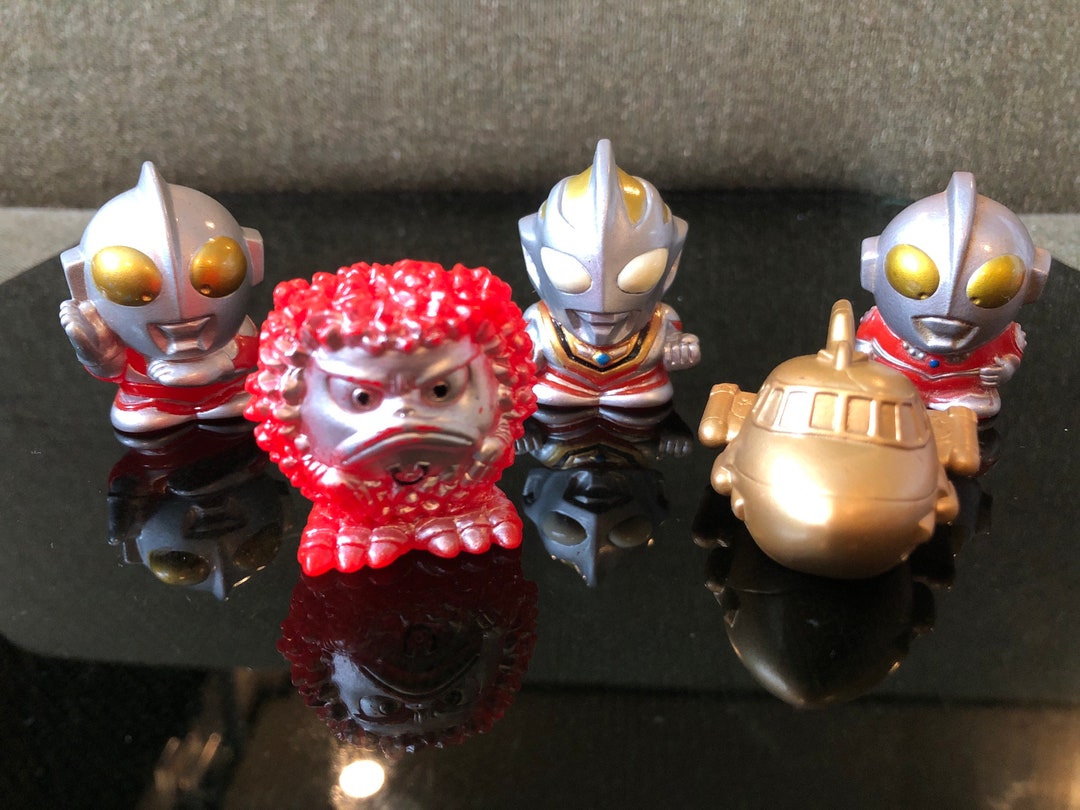 Rare Vintage Japanese Ultraman Mix of 5 Finger Puppet Soft Vinyl Japan ...