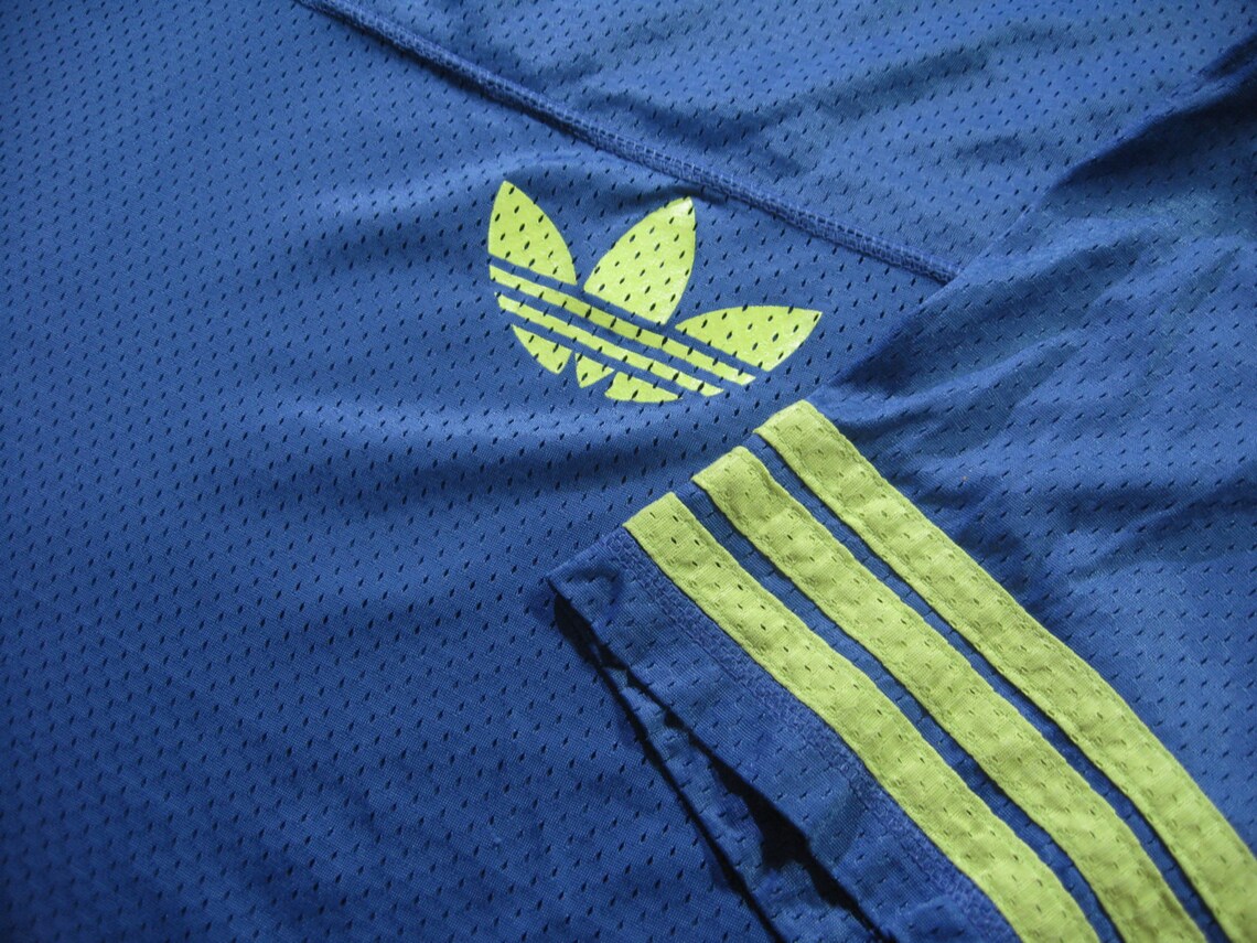 Vintage Adidas Hip Hop Jersey 90s Rap T Shirt Nylon Mesh Run - Etsy