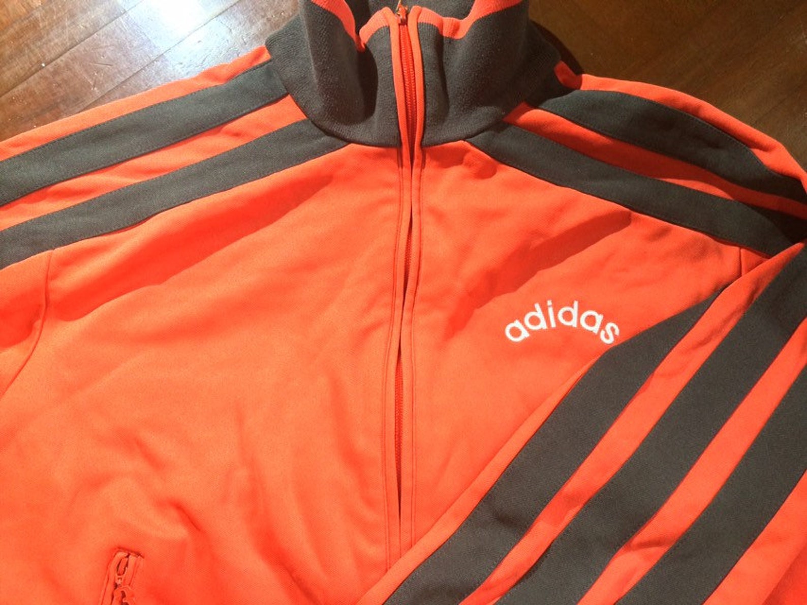L Vintage Adidas Y3 Trefoil Retro Track Suit Tracksuit Top Track Jacket ...