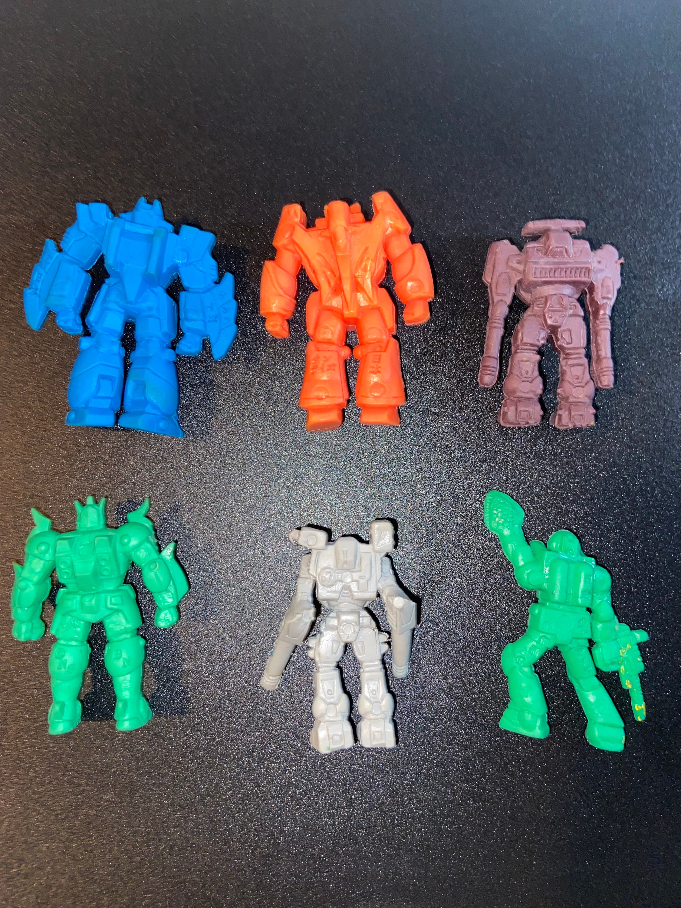 Vintage 1980s Mix Robot War Anime Kinkeshi Rubber Toys Vintage 1980s Mix Robot War Anime Kinkeshi Rubber Toys