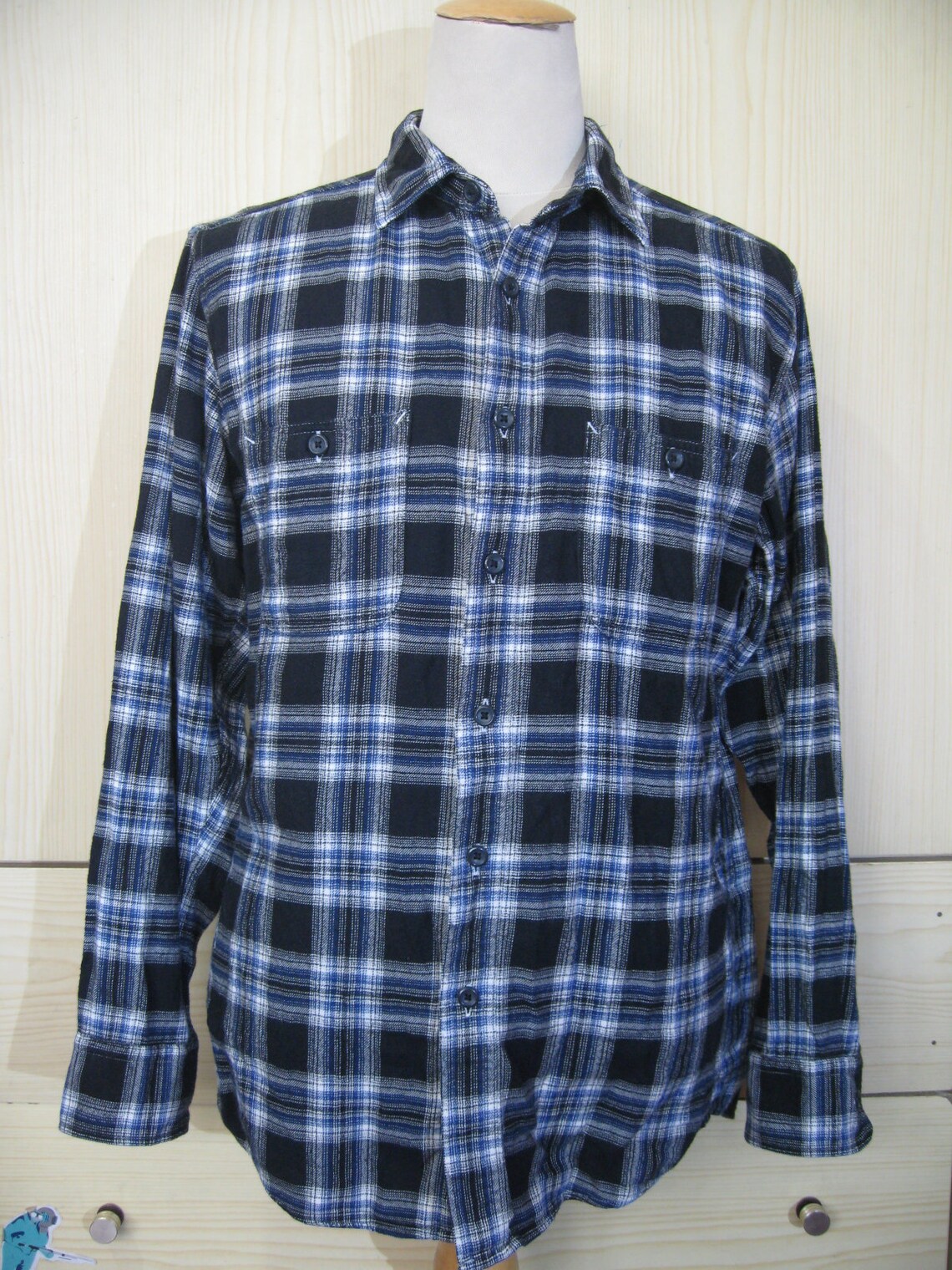 Vintage Japanese Flannel Long Sleeved Shirt Japan Casual - Etsy
