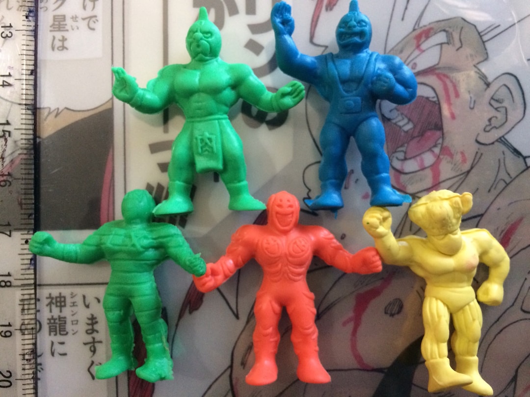 Vintage 80s Kinnikuman Color Micro Keshi Micro M.U.S.C.L.E Kinkeshi ...