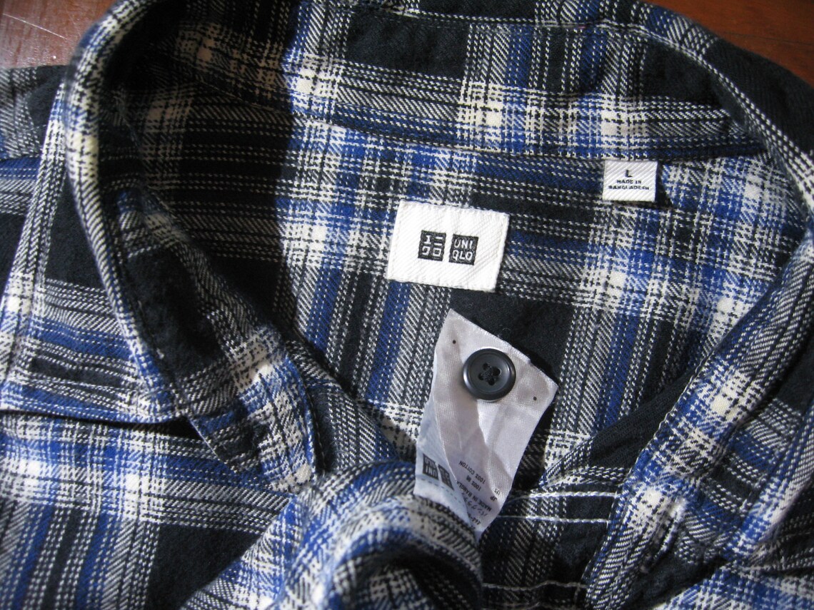 Vintage Japanese Flannel Long Sleeved Shirt Japan Casual - Etsy