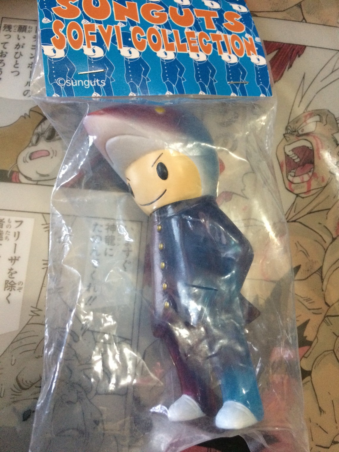 Sunguts Shark Boy Mabled Clear Blue/purple Japanese Indie Soft Vinyl ...