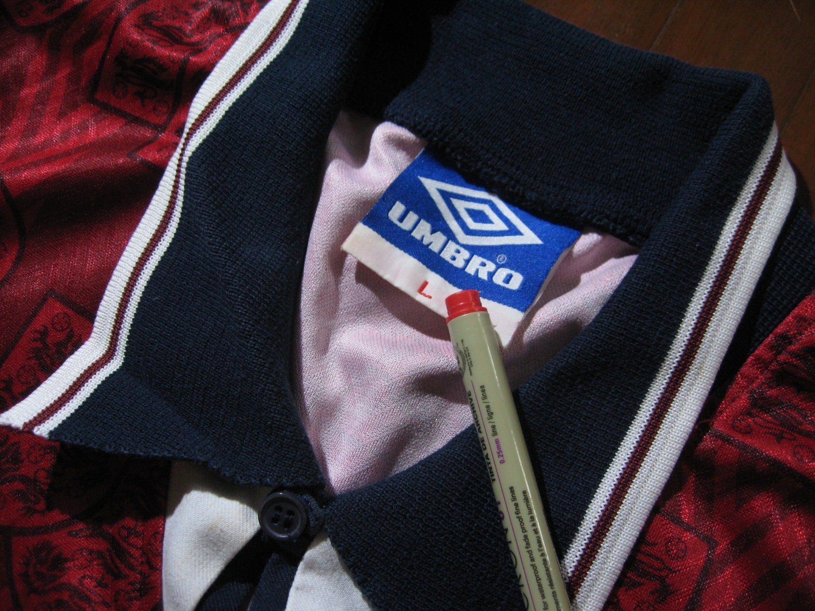 Originals Vintage Umbro England World Cup 1994 Home Kit VTG Football ...
