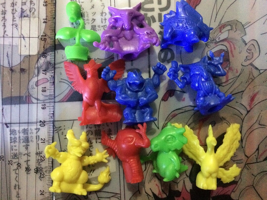 Vintage 80s Retro Toys Pokemon Monster Keshifigure M.U.S.C.L.E Kinkeshi ...