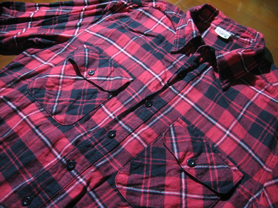 Size M Edwin Vintage Checkered Japanese Flannel Flannels Long Sleeved ...