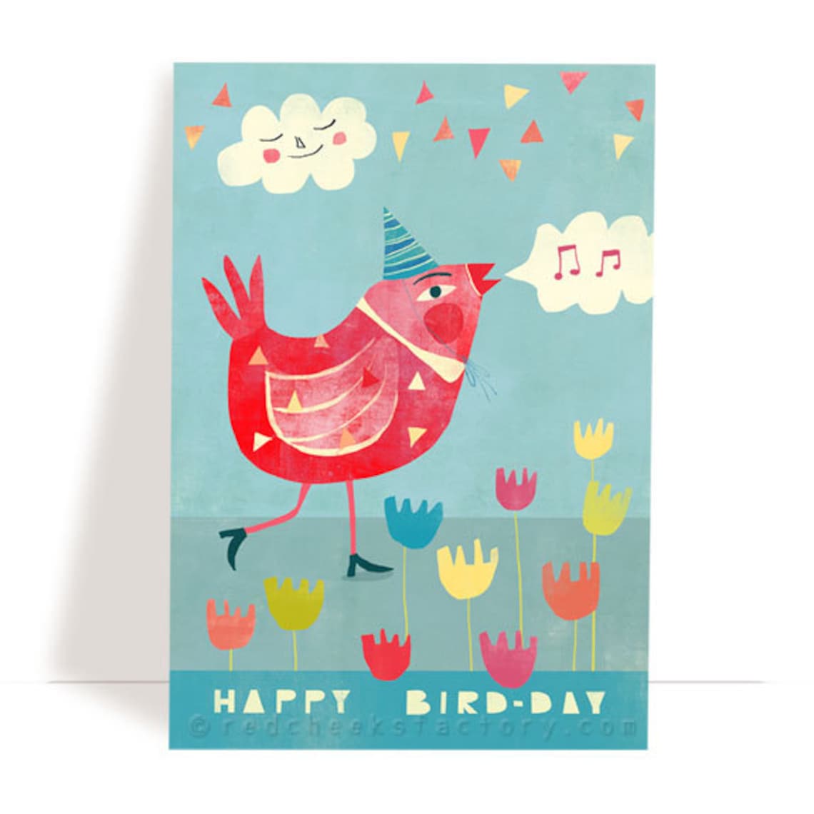 Set of 4 Various Birthday Postcards Birthday Greeting Cards Party ...