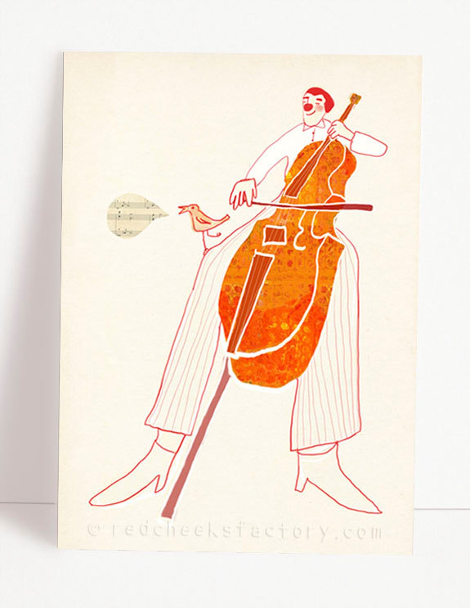 Set of 4 Various Music Postcards Music Greeting Cards | Etsy