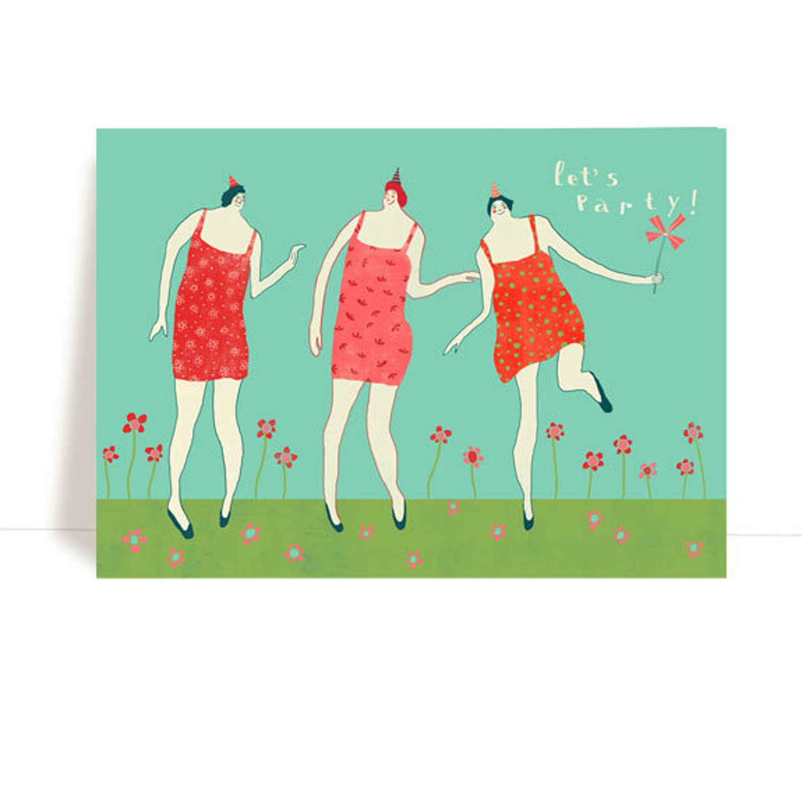 Set of 6 Party Postcards Party Postcard Set Party Set - Etsy