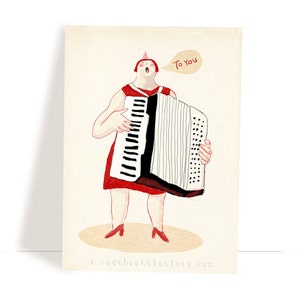 Set of 4 Various Music Postcards Music Greeting Cards - Etsy