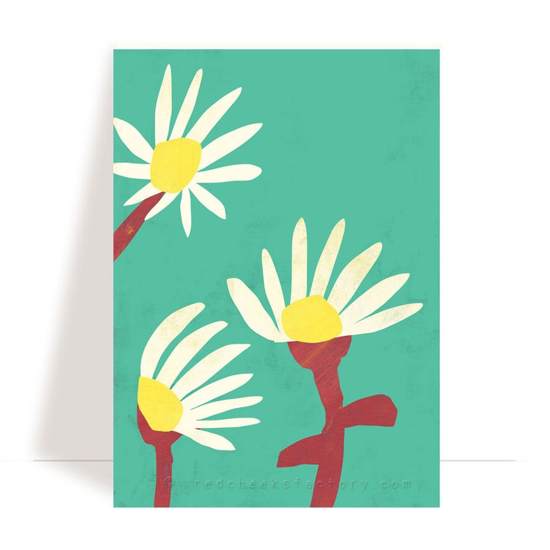 Set of 6 Flower Postcards Flower Greeting Cards Flower | Etsy