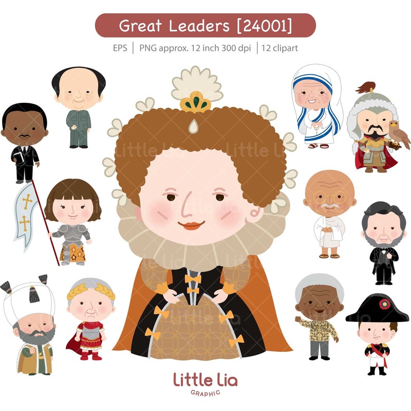 Black Leaders Clipart - Etsy