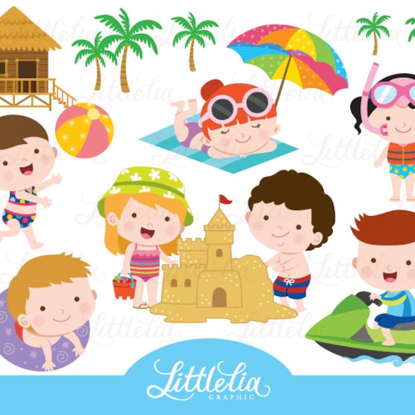 Swimming Clipart - Etsy