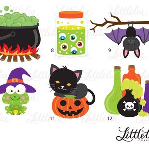 Scary Witch - Halloween Clipart - 16058 - Etsy