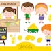 Lemonade Clipart - Summer Clipart - Lemon Clipart - 15016 - Etsy