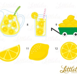 Lemonade Clipart - Summer Clipart - Lemon Clipart - 15016 - Etsy