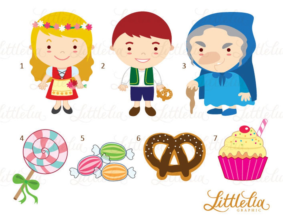 Hansel and Gretel Clipart Set/ Instant Download - 14019 - Etsy