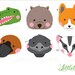 Australian Animals Head Clipart - Aussie Animal Face Clipart - 17013 - Etsy