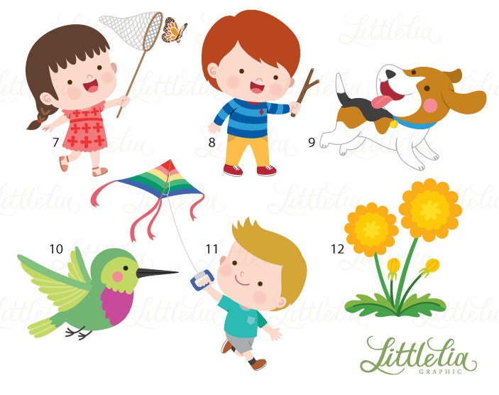 Spring Outdoor Kids - Outdoor Activity - 17004 - Etsy UK