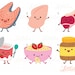 Good Protein Source - Food Kawaii Clipart - 23003 (including Black and ...
