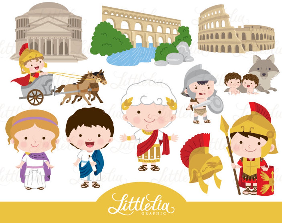 Ancient Roman Clipart - Rome Clipart - Ancient Italy - 17041 (including ...