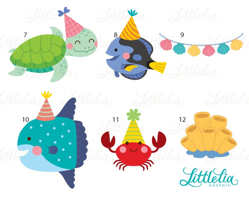 Sea Animal Party Underwater Party 17035 | Etsy