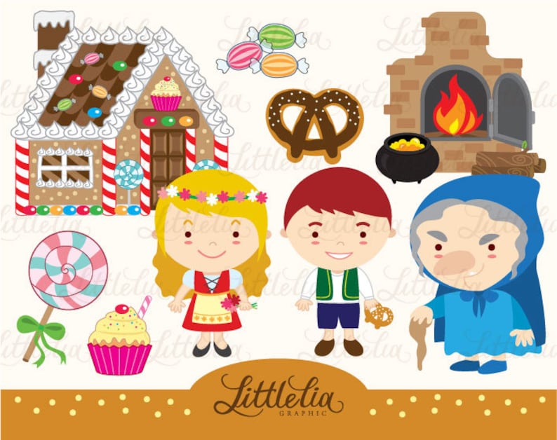 Hansel and Gretel Clipart Set/ Instant Download - 14019 - Etsy