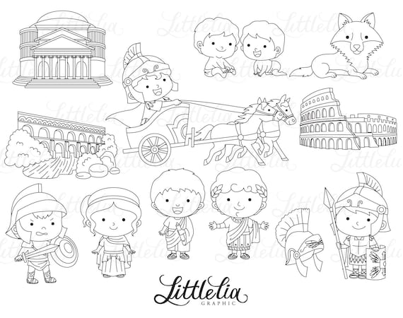 Mapa De La Antigua Roma Para Colorear