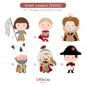 Great Leaders - World Leaders Clipart - 24001 (including Black and ...