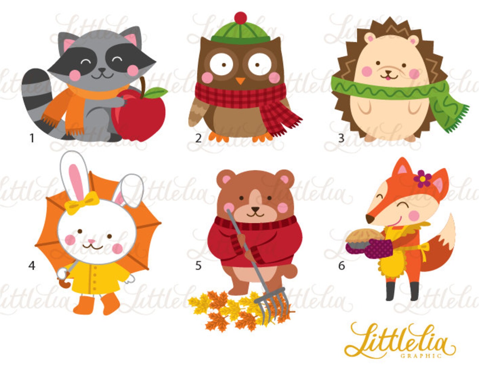 Autumn Woodland - Autumn Fall Critter - 15071 - Etsy