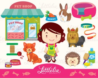 Boy's Pet Shop Clipart Set/ Instant Download 14009 | Etsy
