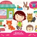Girl's Pet Shop Clipart Set/ Instant Download 14008 - Etsy