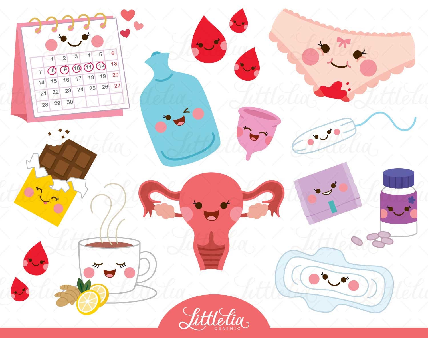 Menstrual Period Clipart