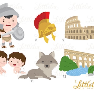 Ancient Roman Clipart - Rome Clipart - Ancient Italy - 17041 (including ...