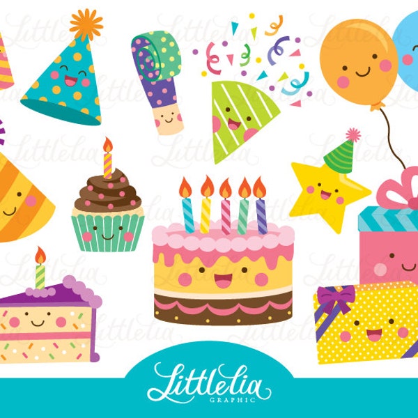 Birthday Clipart - Etsy