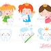 Tooth Fairy - Teeth Clipart - 15060 - Etsy