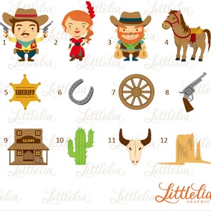 Wild Wild West - Cowboy Clipart / Instant Download - 1310 - Etsy