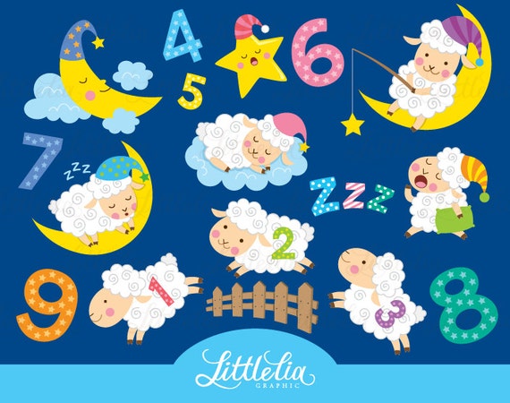 Counting Sheep Clipart