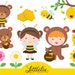 Honey Bear Clipart - Honey Bee Clipart - 15043 - Etsy